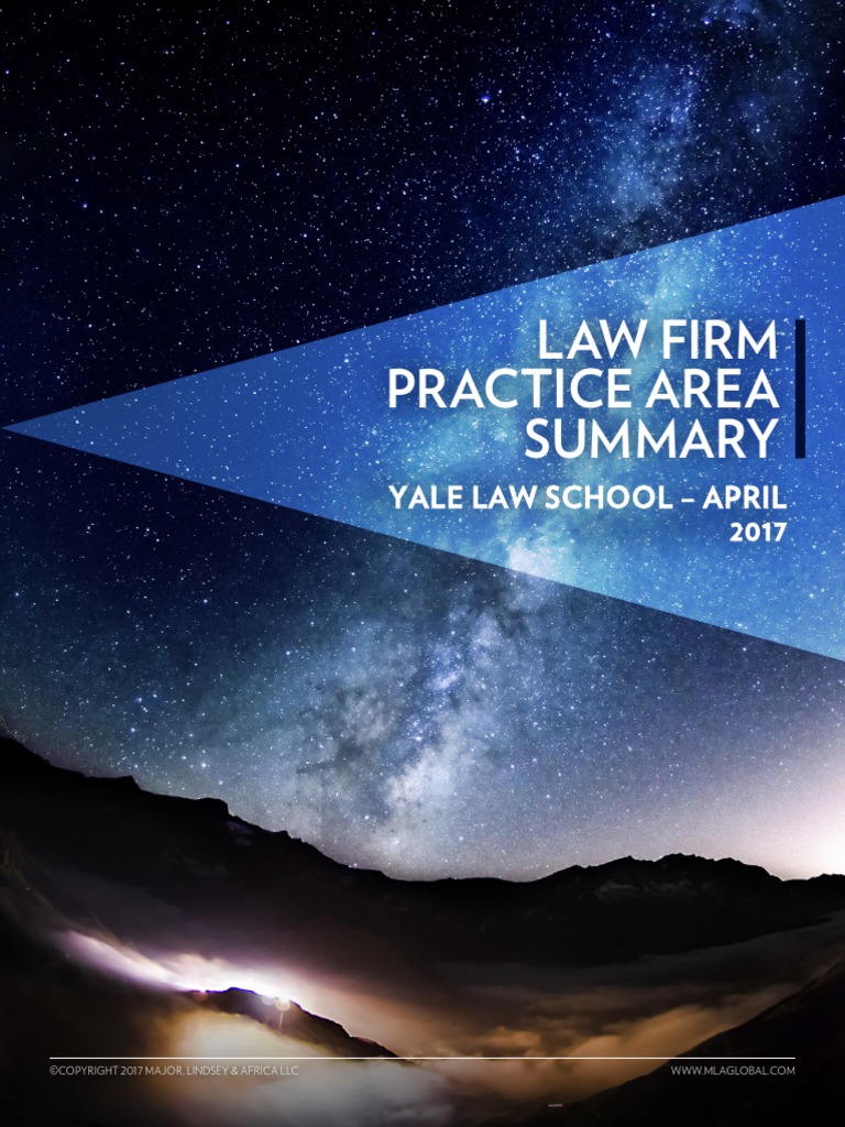Yale Law School Law Firm Practice Summary 042017 | PDF | Corporate ...