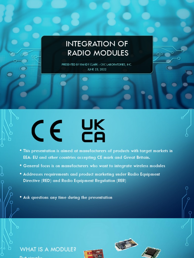 Modules For EU and UK - Wireless Certification | PDF | Computing ...