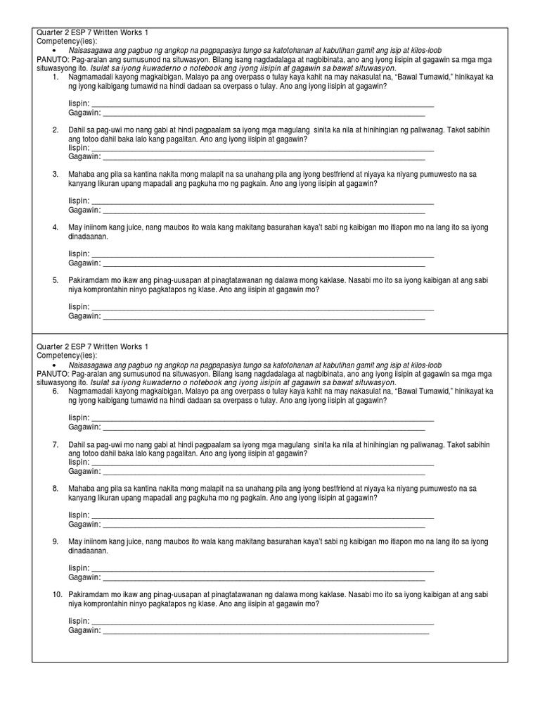 Q2 Written Works 1 | PDF