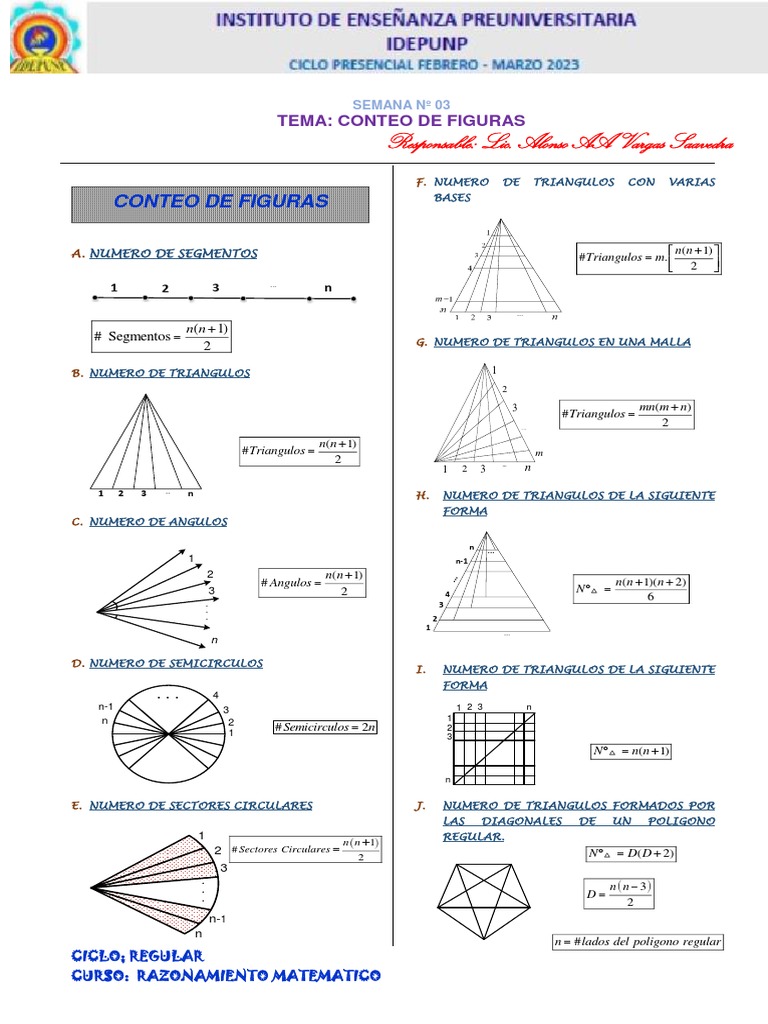 Razonamiento Matematico - S03 - Regular 2023 - 1 | PDF | Geometría euclidiana | Geometría