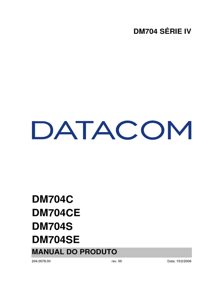 Manual Datacom Série IV | PDF | Rede de computadores | Ethernet