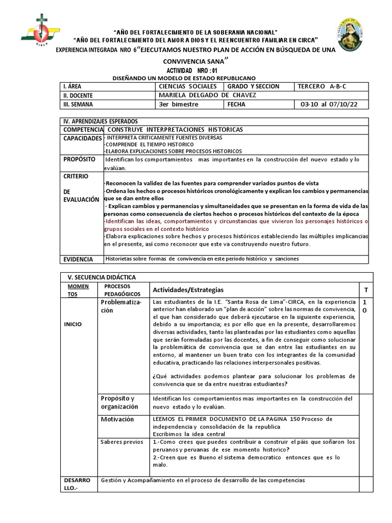 Act - Nro1 Octubre Cih | PDF | Evaluación | Cómics