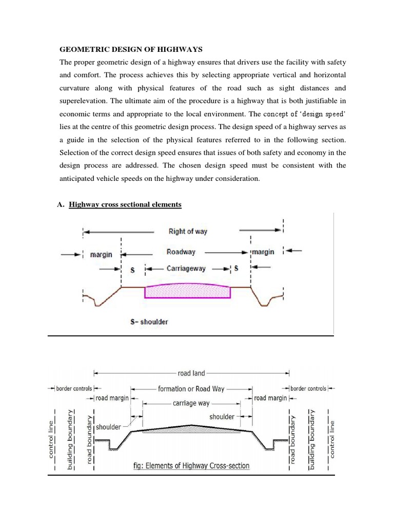 Geometric Design Of Highways Pdf Traffic Lane
