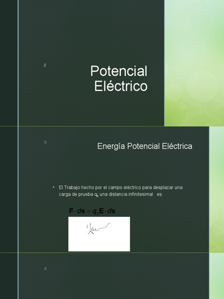 Potencial Eléctrico | PDF | Electronvoltio | Energía potencial