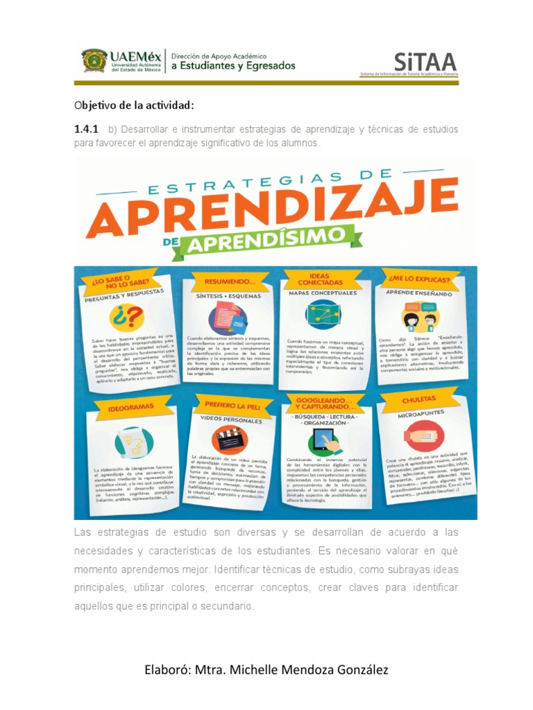 Estrategias de Aprendizaje | PDF