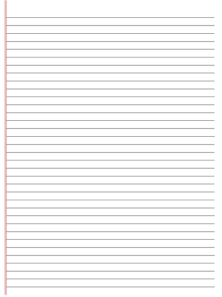 Plantilla para Escribir Recto en Folio Margen Estrecho Doble PDF | PDF