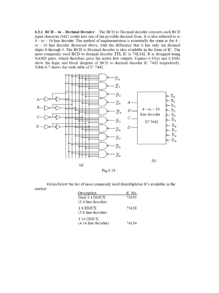 Application of Decoder, Code Converter | PDF