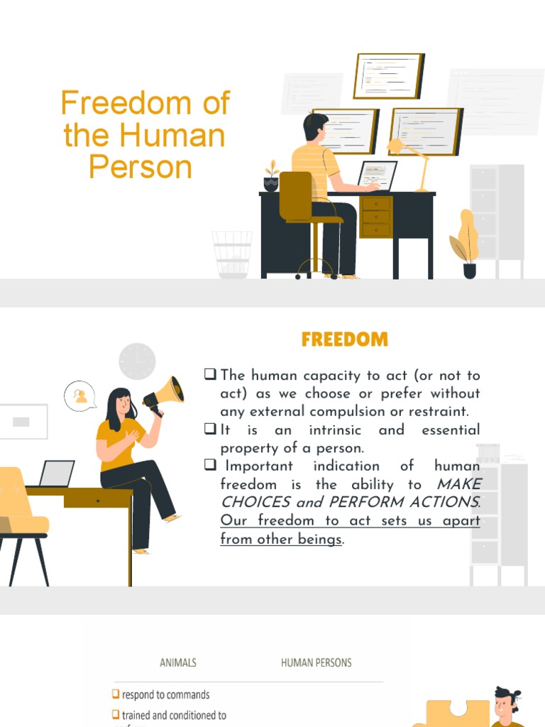 Freedom of The Human Person: Lesson 11 | PDF | Free Will | Thomas Aquinas