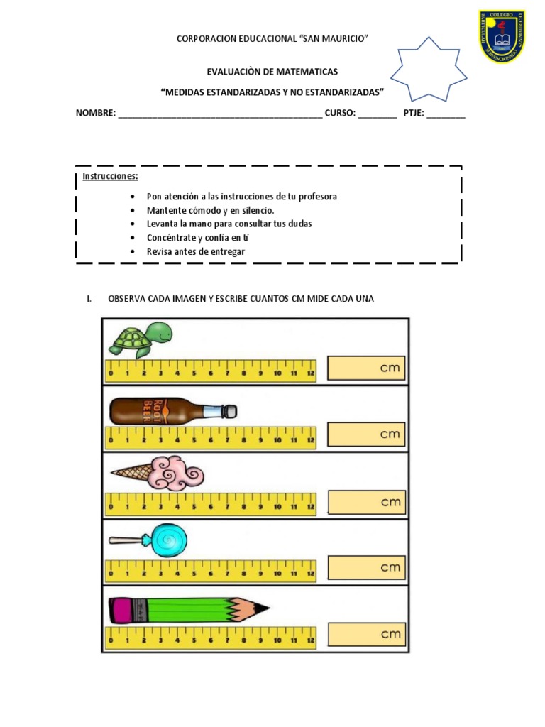 Evaluacion Medidas Estandarizada y No Estandarizada | PDF