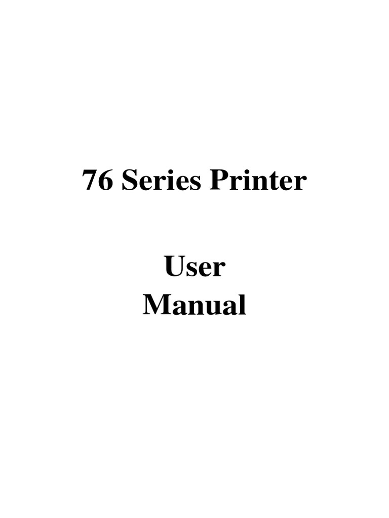 76 User Manual | Download Free PDF | Printer (Computing) | Computing