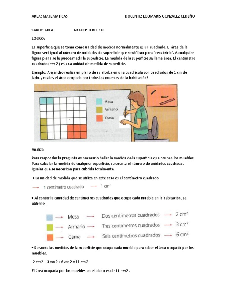 Área y Decimales para Tercero y Cuarto | PDF | Decimal | Números