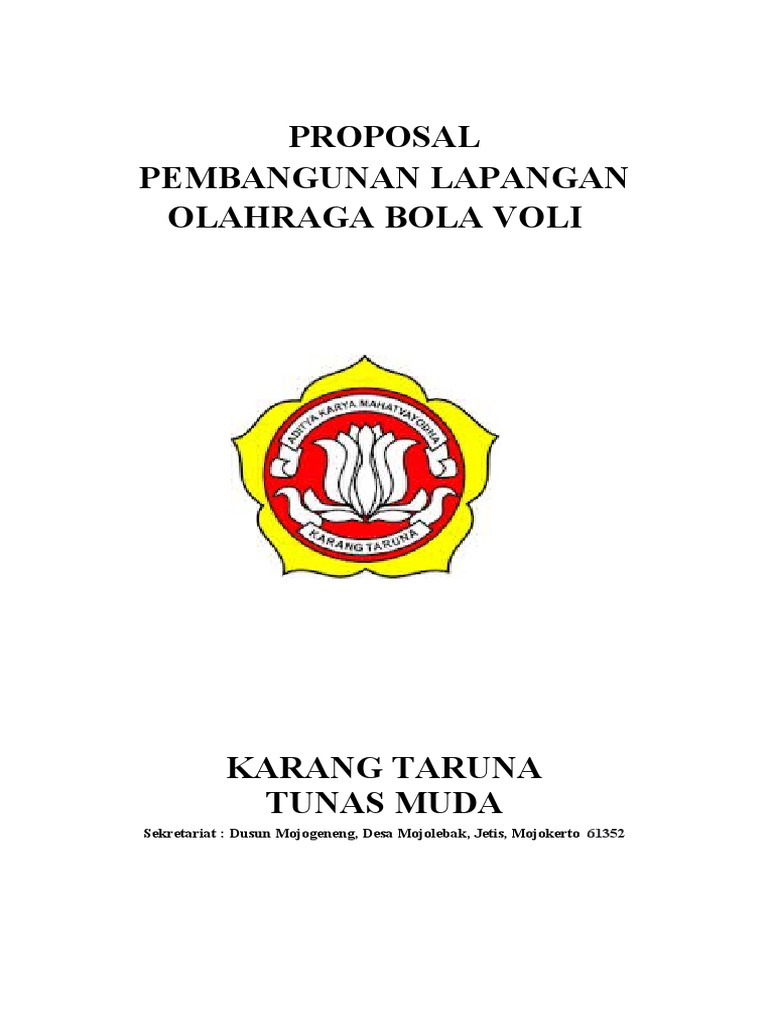 Proposal Pembangunan Lapangan Volly Mojogeneng | PDF