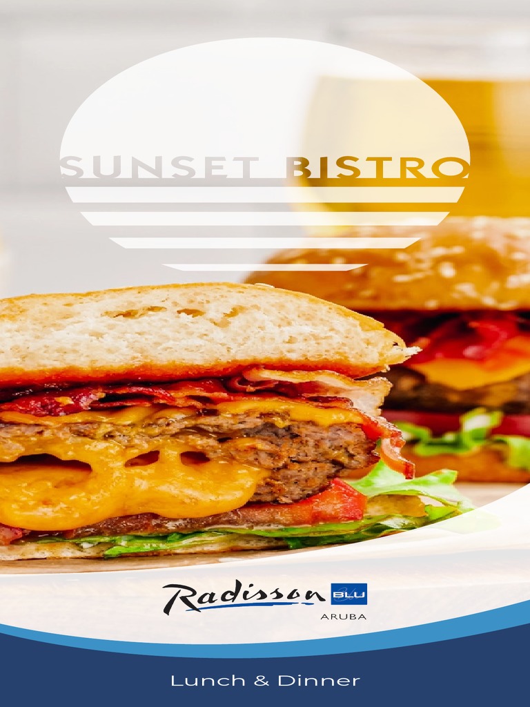 Sunset Bistro Lunch & Dinner Including Drinks Final Version PDF | PDF ...