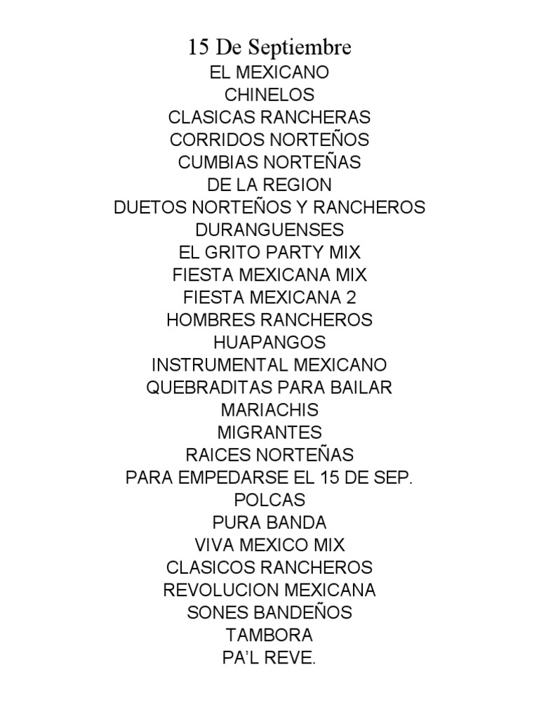 15 de Septiembre | PDF