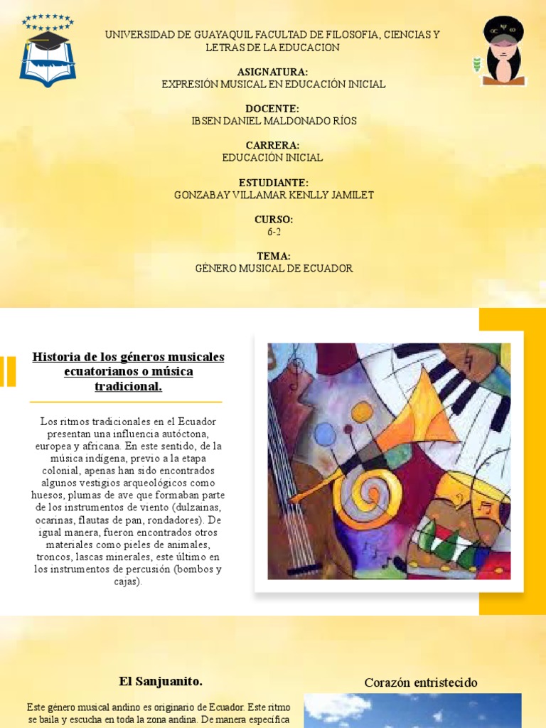 Género Musical de Ecuador | PDF | Las artes escénicas | Musica ...