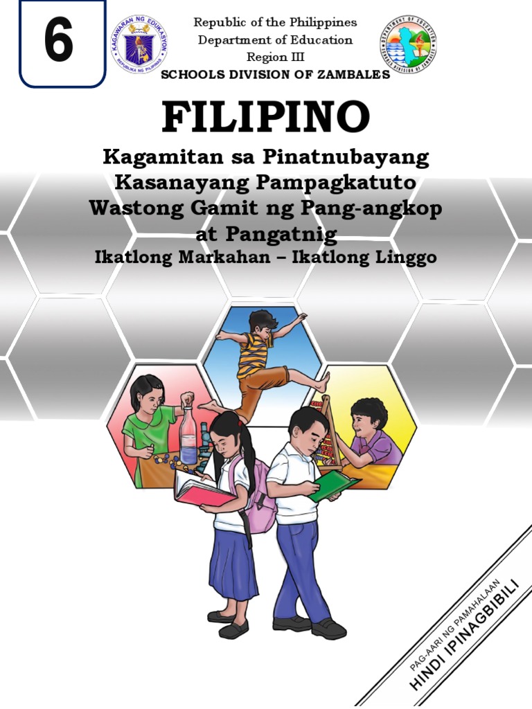 Filipino6 Q3 3 Wastong-Gamit-ng-Pang-angkop-at-Pangatnig - Fil6 - Q3 ...