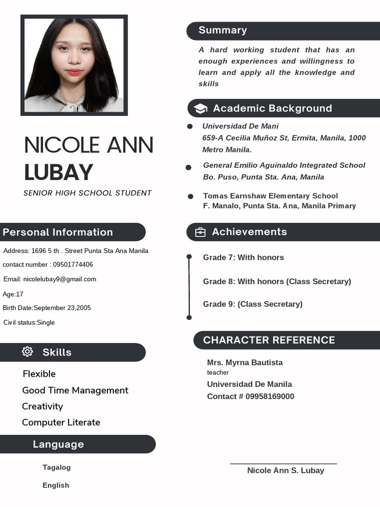 Brown Minimalist Concept Resume Template | PDF
