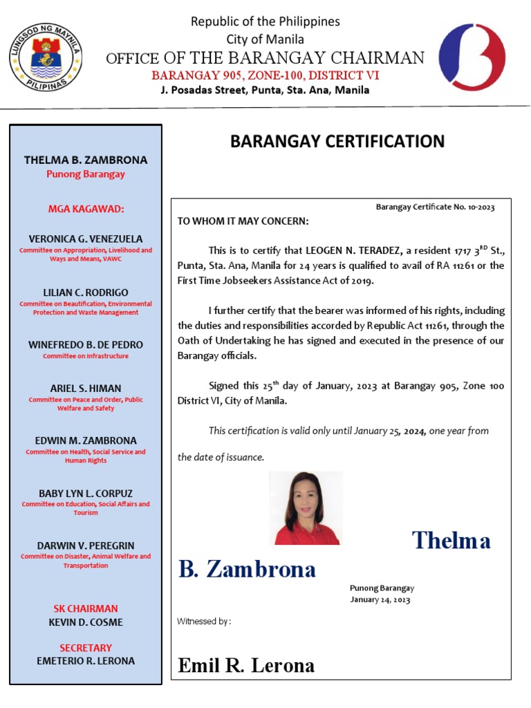 First Time Job Seeker | PDF