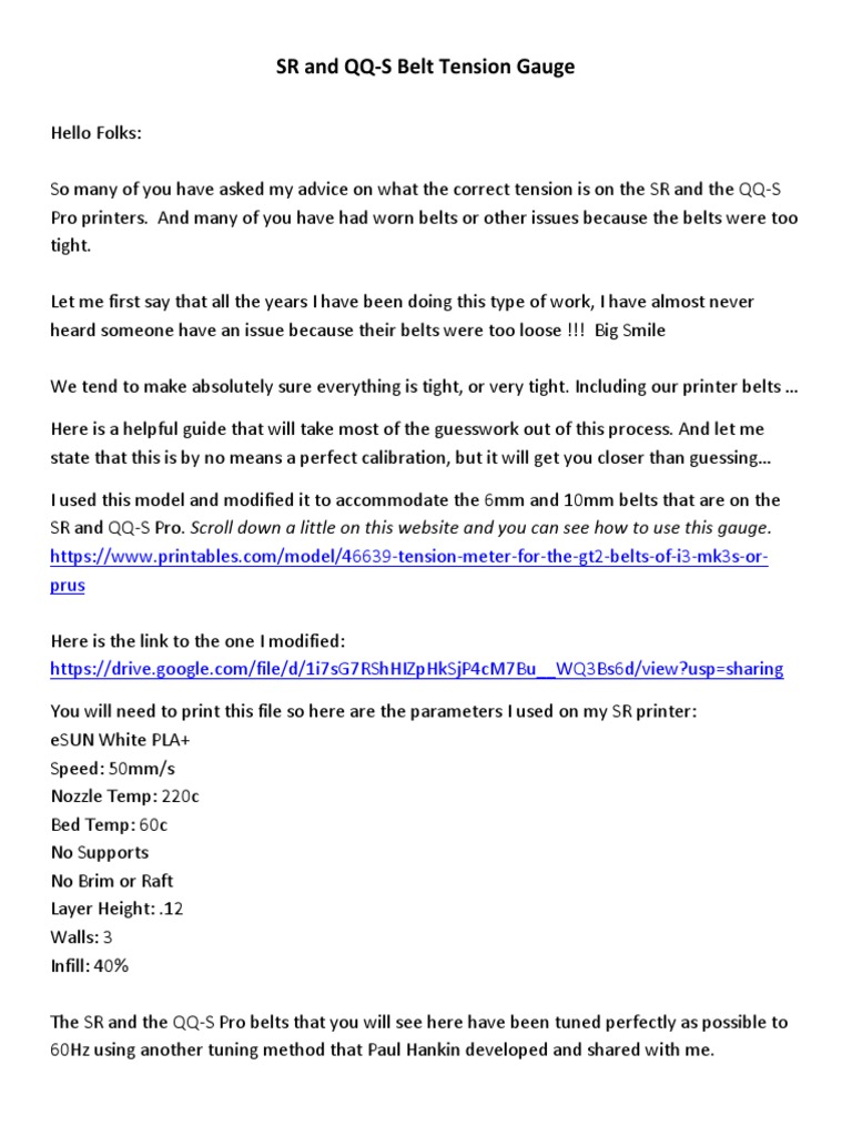 SR and QQ-S Belt Tension Gauge | PDF
