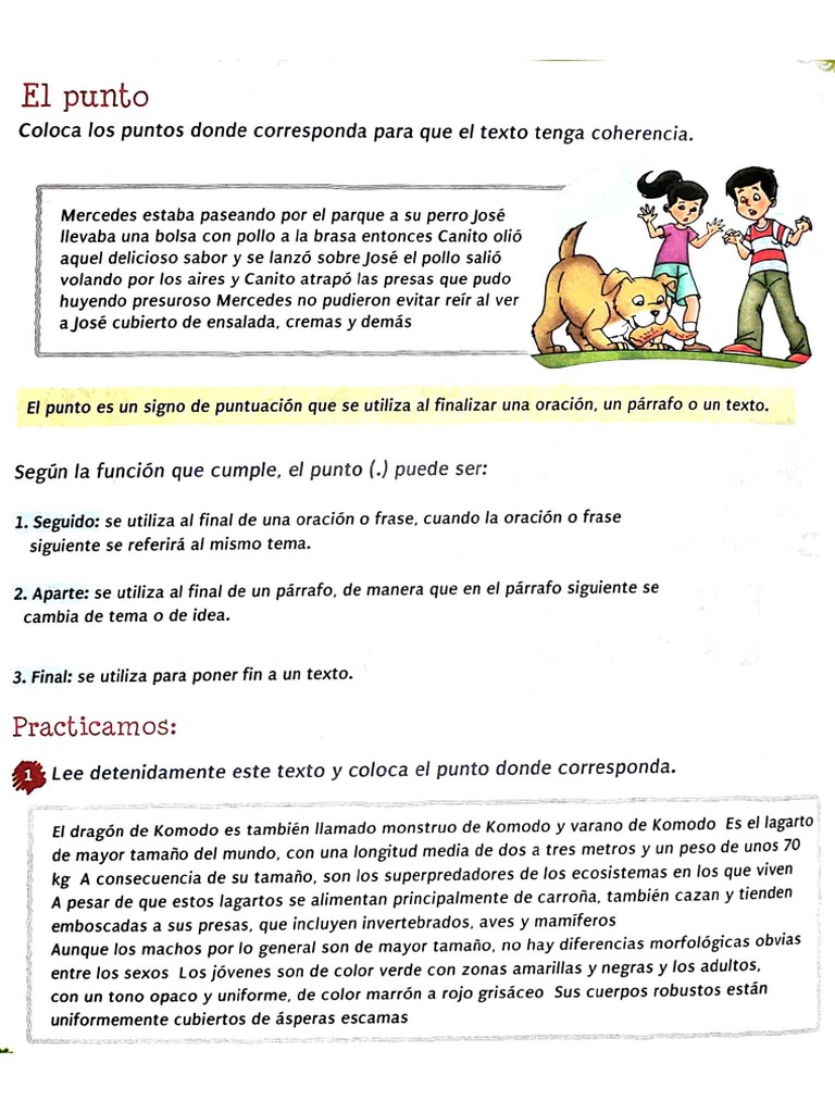 El Punto y La Mayúscula | PDF