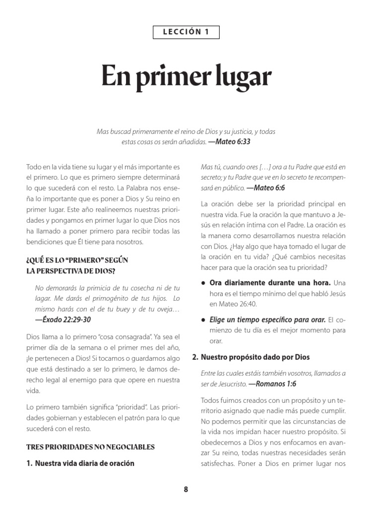 01-05-2022 - en Primer Lugar | PDF | Oración