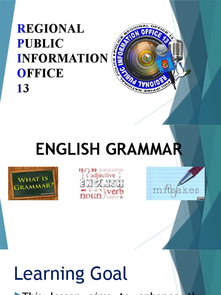 4 - Basics in English Grammar | PDF | Grammatical Tense | Subject (Grammar)
