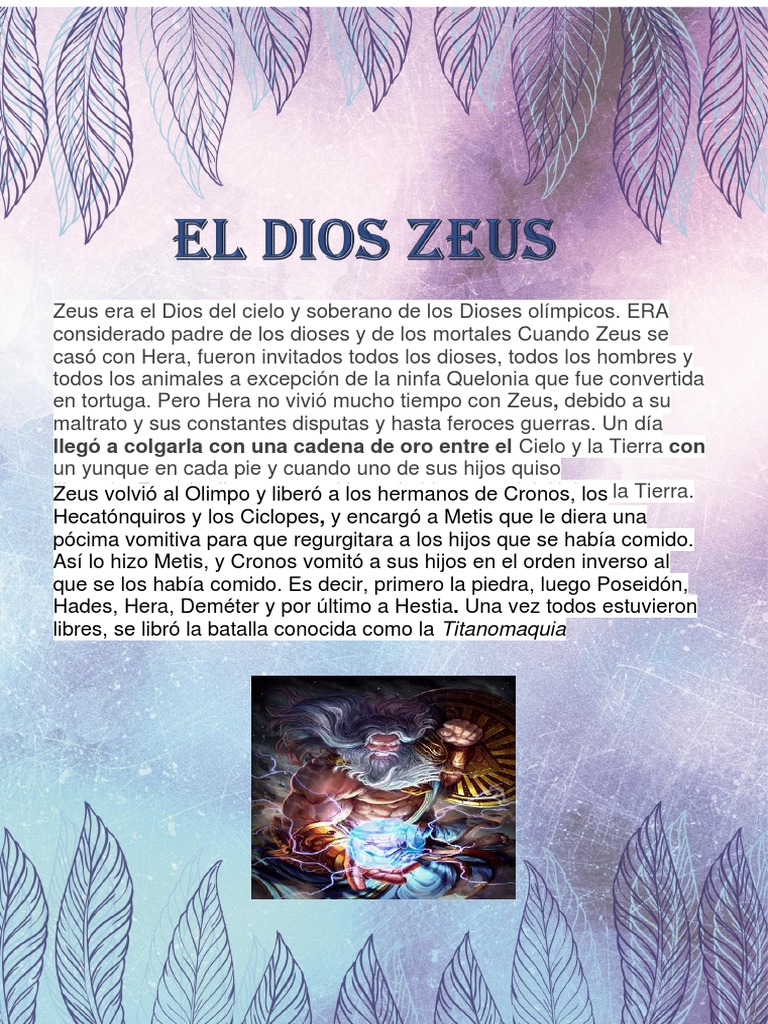 El Dios Zeus | PDF