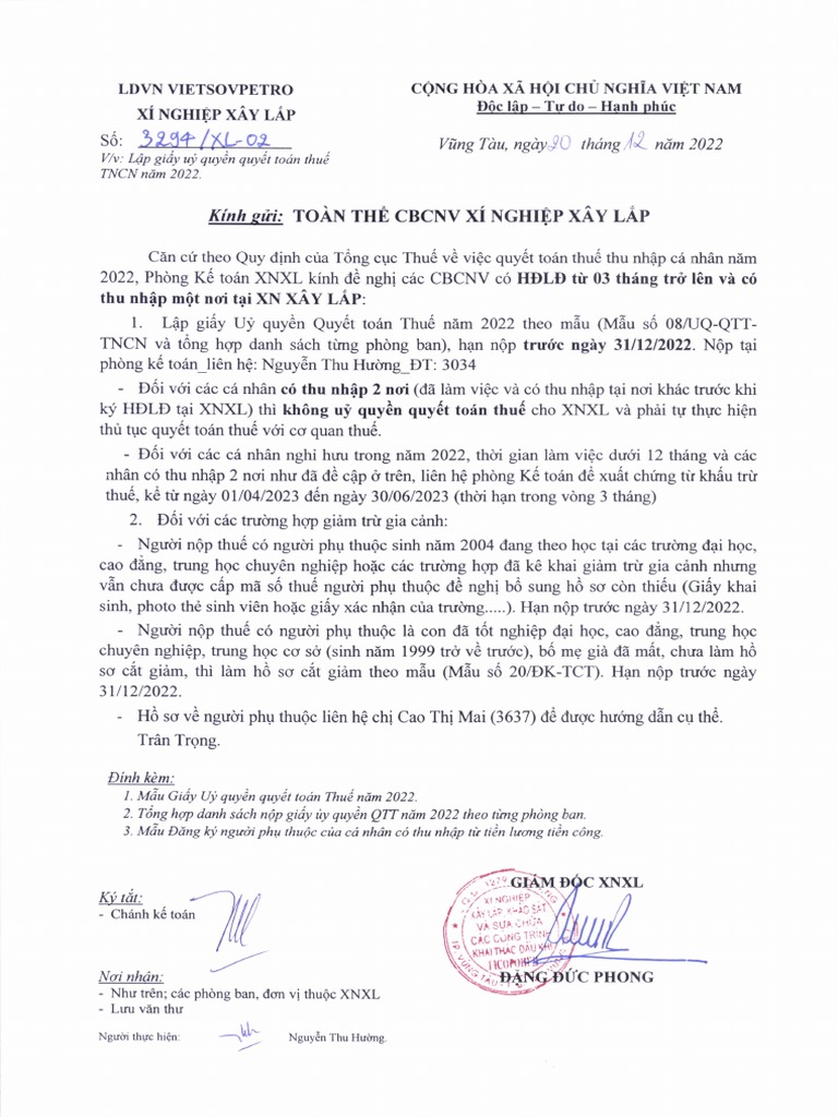 Instructions for Filing 2022 Personal Income Tax Returns and Dependents ...