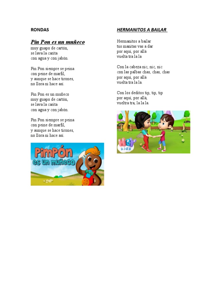 2 Rondas Cantos Poemas | PDF