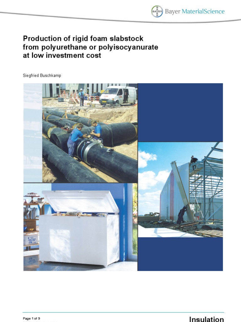 Production of Rigid PU and PIR Slabstock | PDF | Foam | Polyurethane