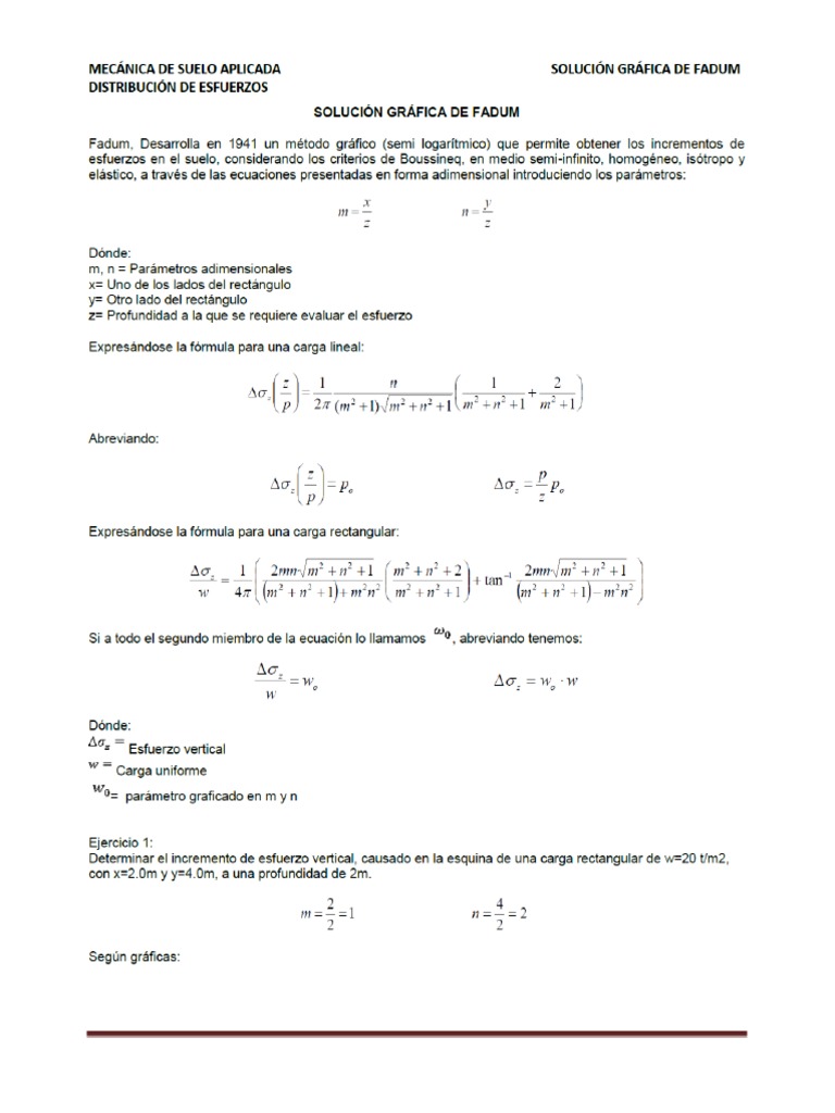 1.2 Solución Gráfica de Fadum PDF | PDF