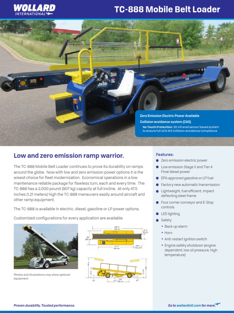 TC-888 Mobile Belt Loader Overview | PDF | Diesel Engine | Engines