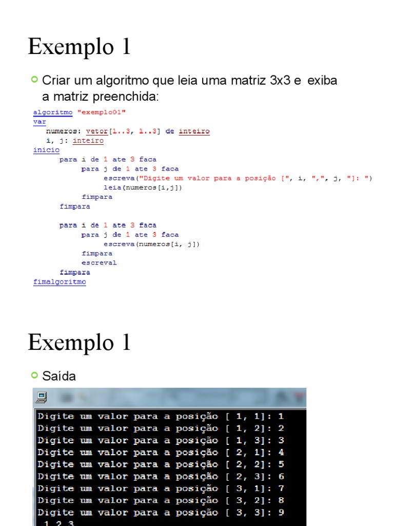 Estruturas de Dados Matrizes Exercc3adcios | PDF