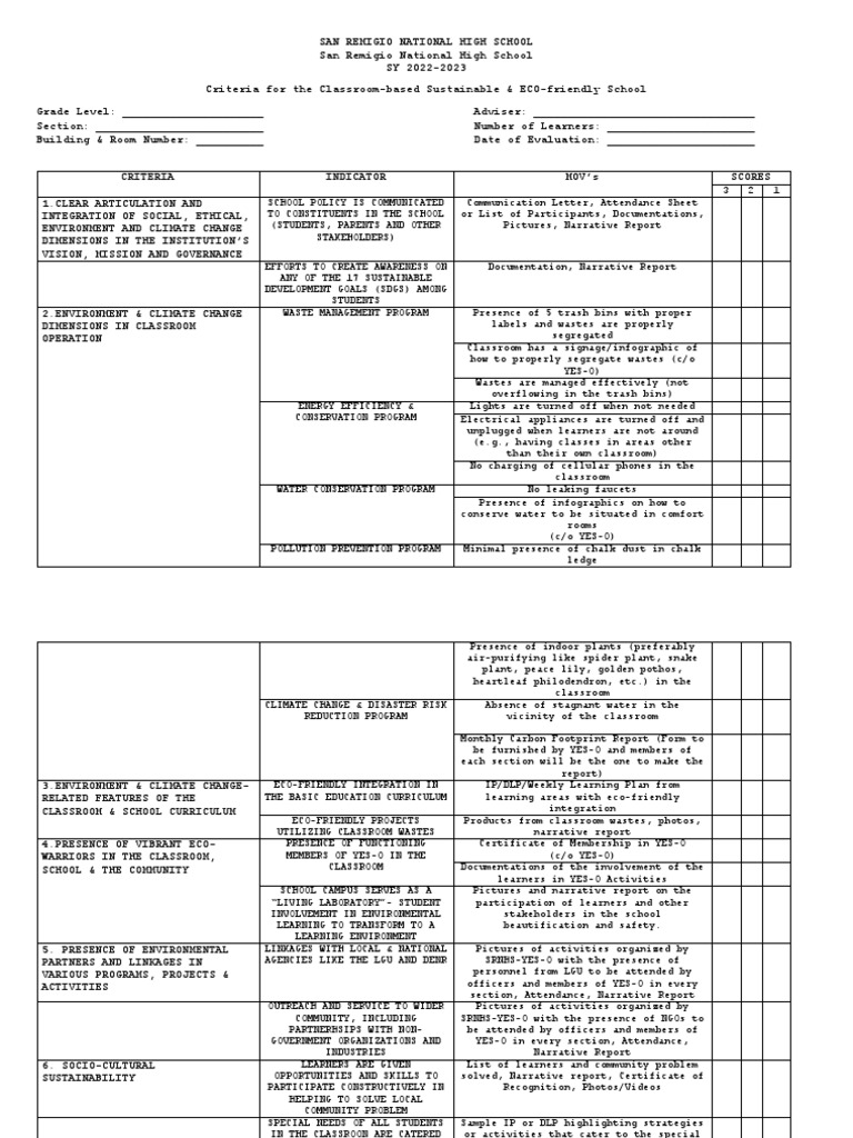 Classroom Based Sustainable and Eco Friendly School | PDF | Learning ...