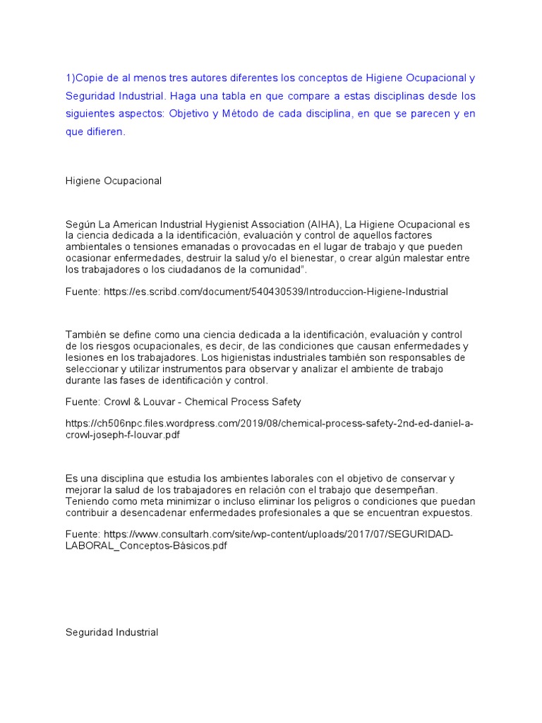 Preguntas de Seguridad | PDF | Seguridad y salud ocupacional | Higiene ...