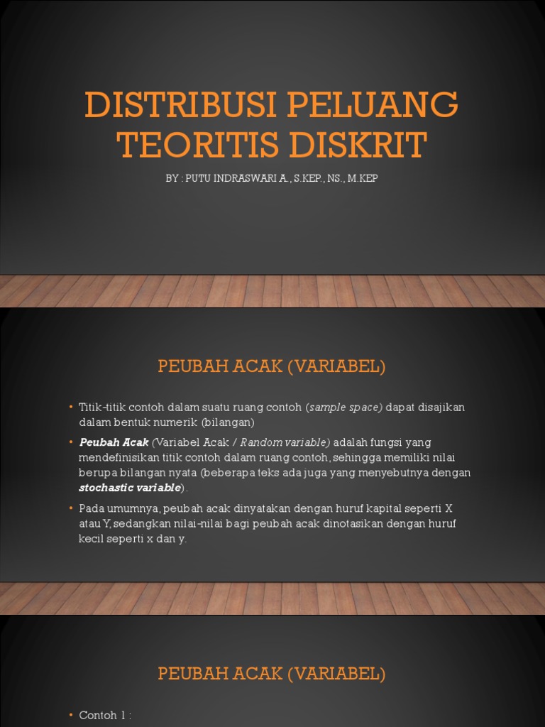 Distribusi Peluang Teoritis Diskrit PDF | PDF