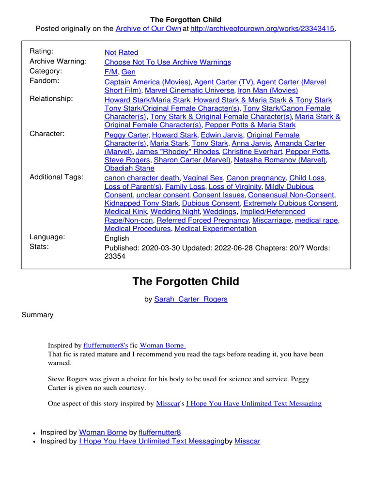 The Forgotten Child | PDF
