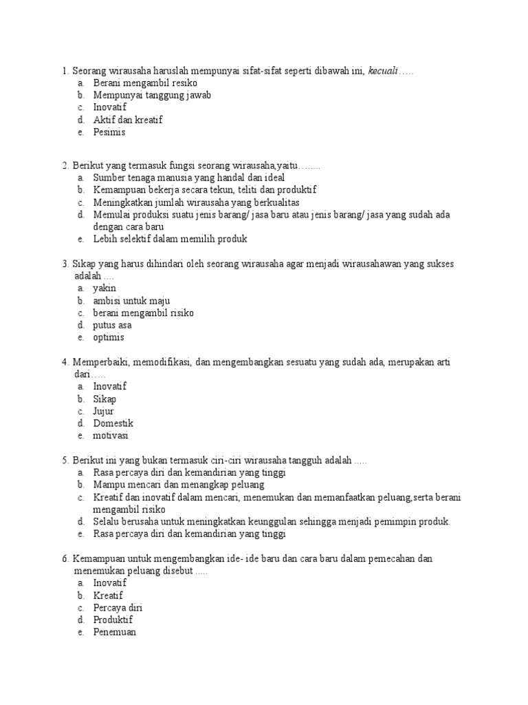 US Teori PKK 2019 - Separuh | PDF