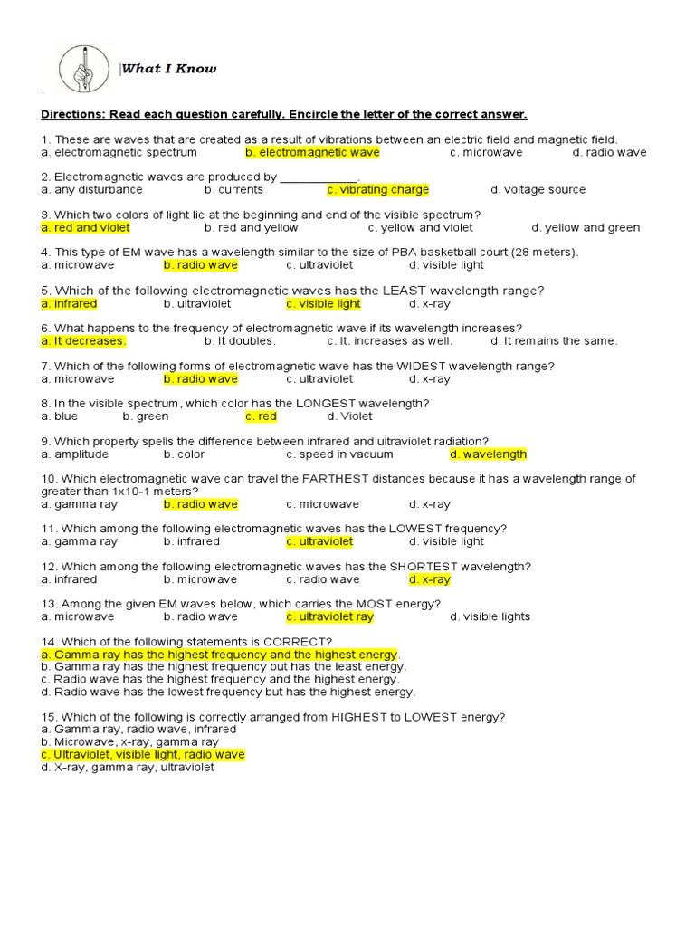 Electromagnetic Waves: Key Properties | PDF | Electromagnetic Radiation ...