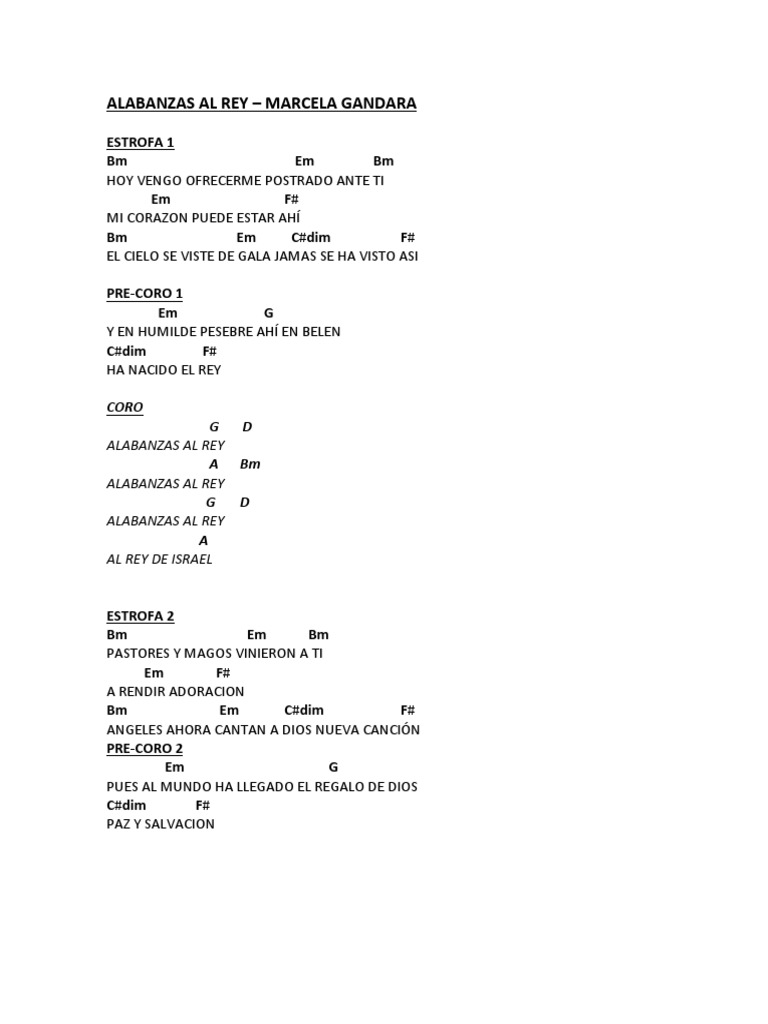 Alabanzas Al Rey PDF | PDF