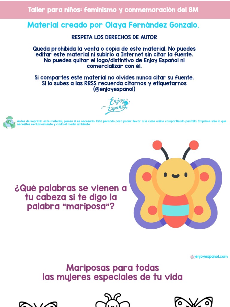 Taller Infantil: Feminismo y 8M | PDF