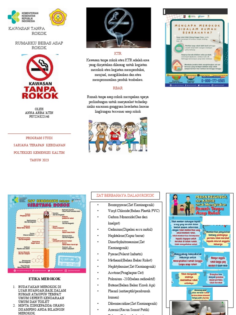 LEAFLET KAWASAN TANPA ROKOK | PDF