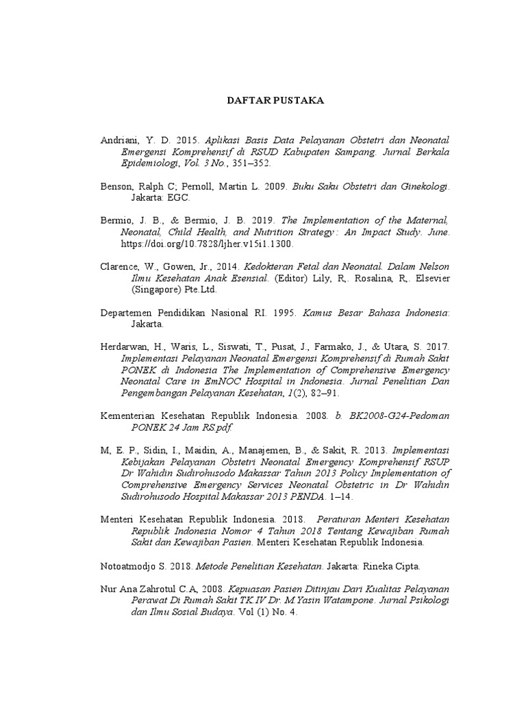 DAFTAR PUSTAKA (Arnel) | PDF