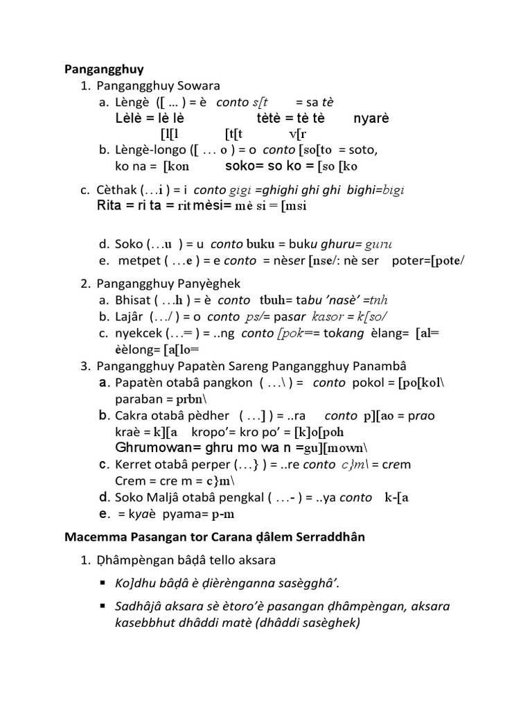 Carakan Madhura | PDF
