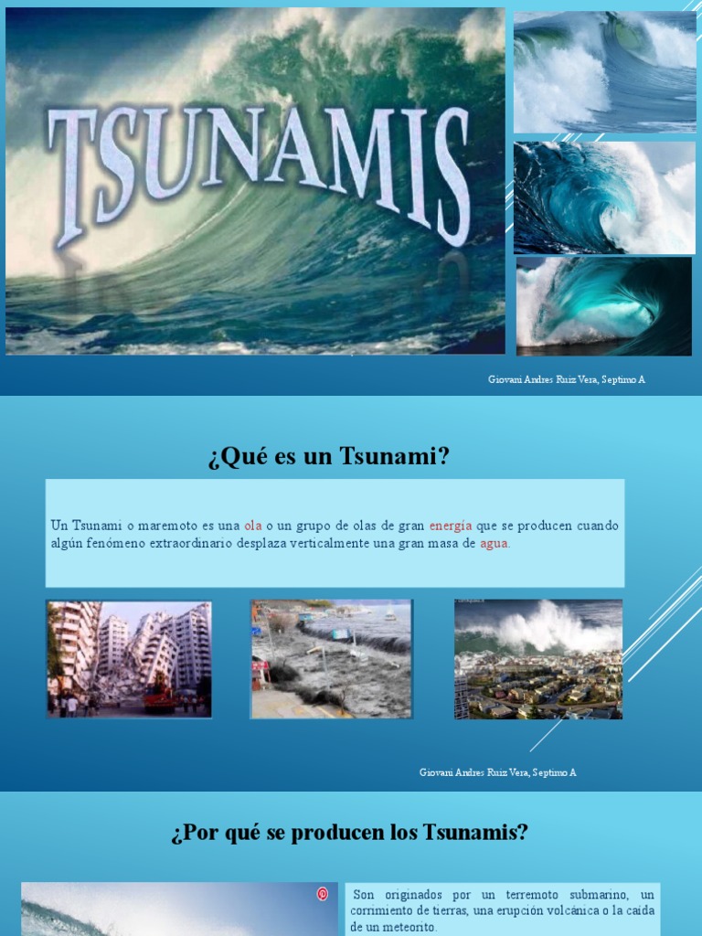 Causas y Efectos de los Tsunamis | PDF | Tsunami | Temblores