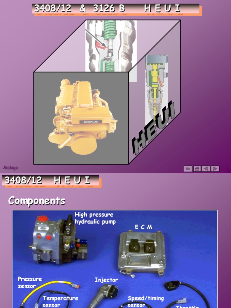 Caterpillar HEUI System | PDF | Fuel Injection | Pump