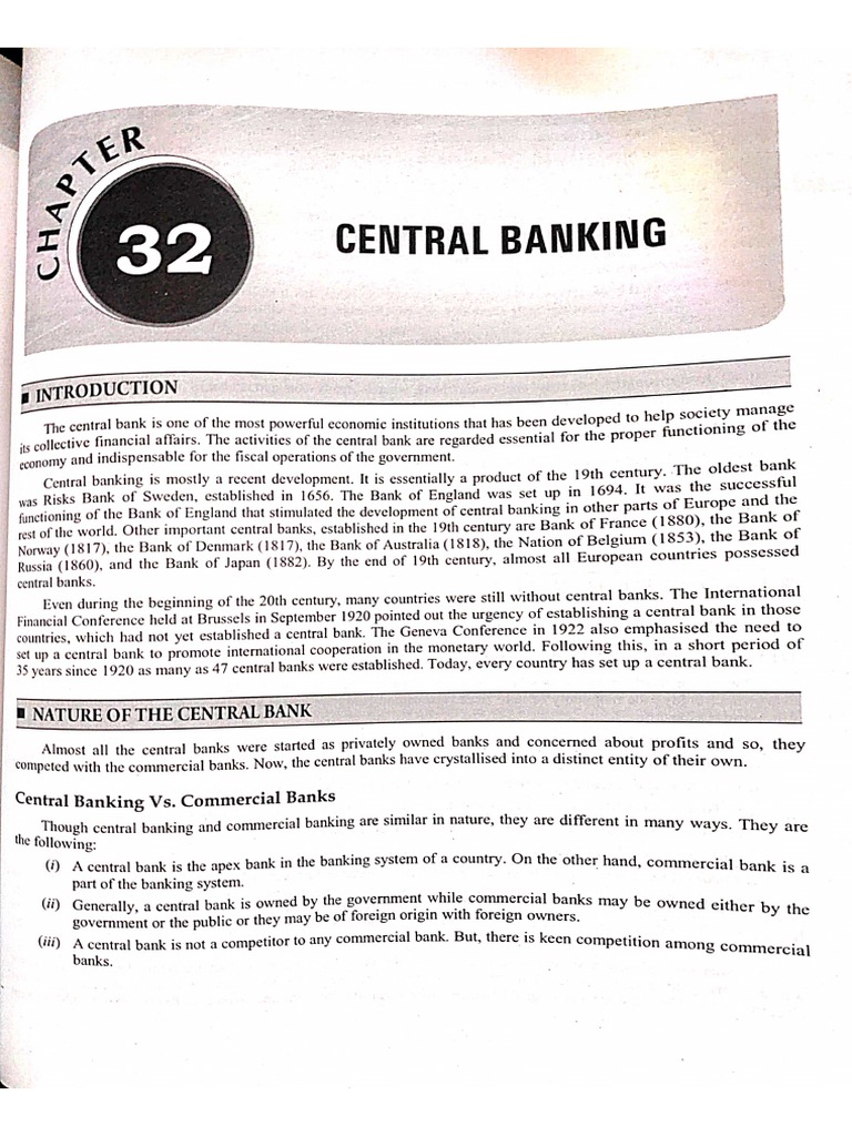 Central Banking PDF | PDF