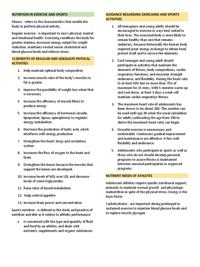 Nutrition in Exercise and Sports | PDF | Dietary Supplements | Physical ...