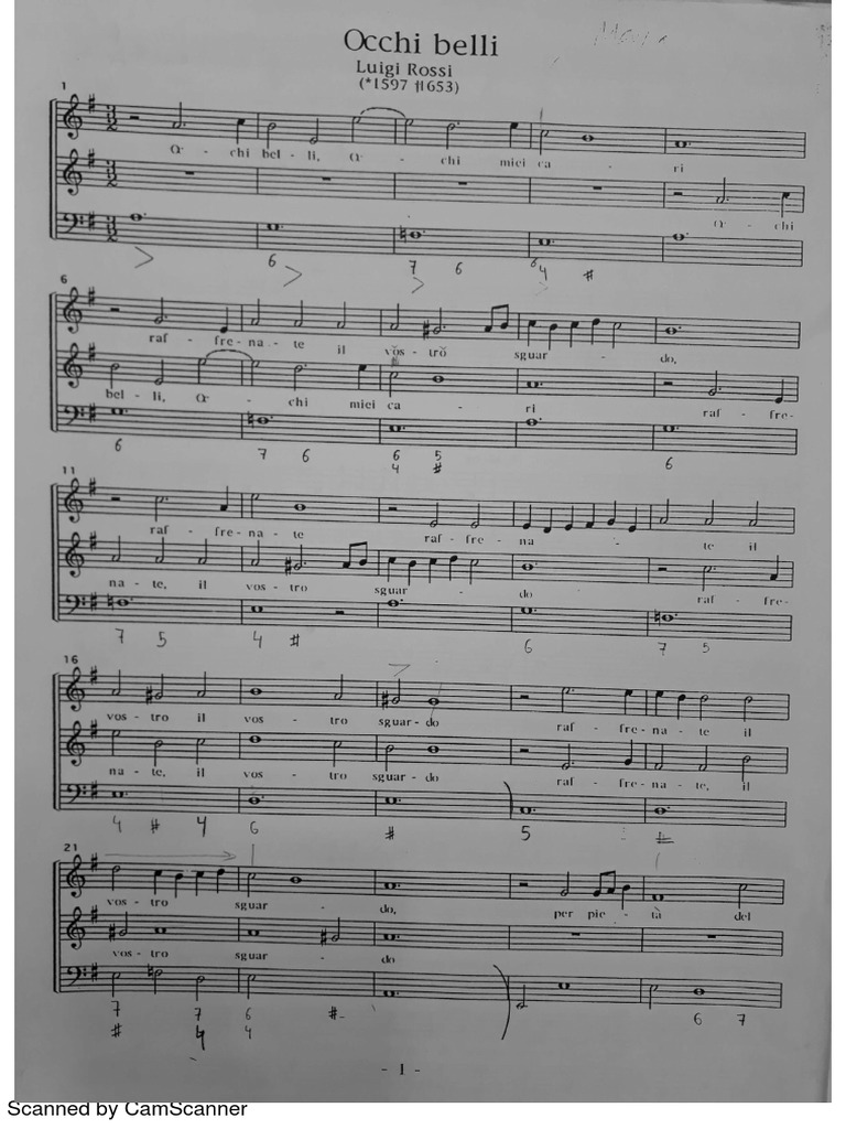 A Brief Biography of Italian Baroque Composer Luigi Rossi | PDF