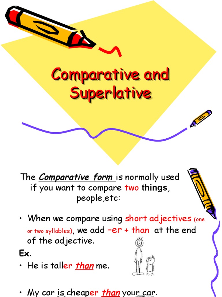 Comparative and Superlative Adjectives | PDF | Adjective | Consonant